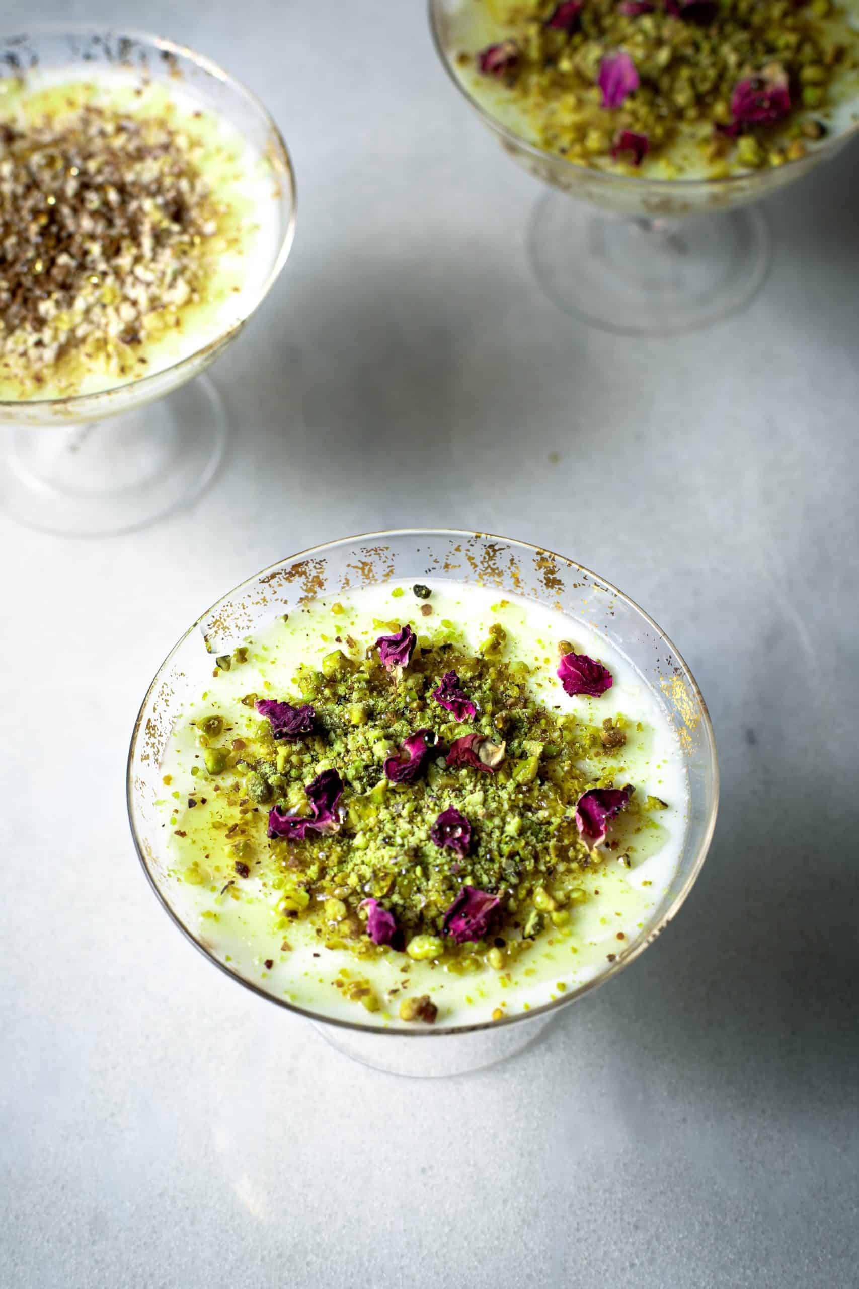 Muhalabiyeh - Arab-style Milk Pudding - Addicted to Tahini