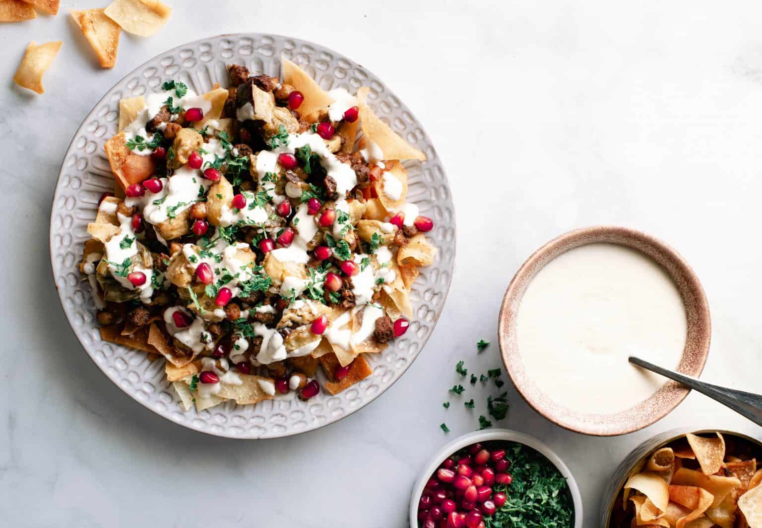 Beef & Eggplant Fatteh - Addicted to Tahini