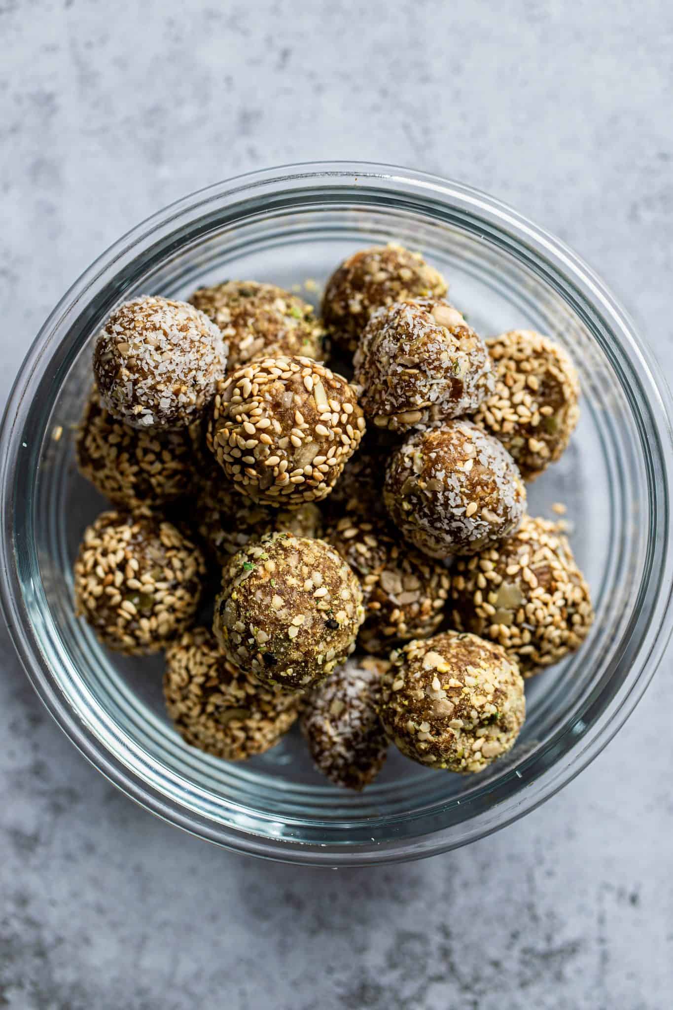 No-Bake Tahini Date Balls - Addicted to Tahini