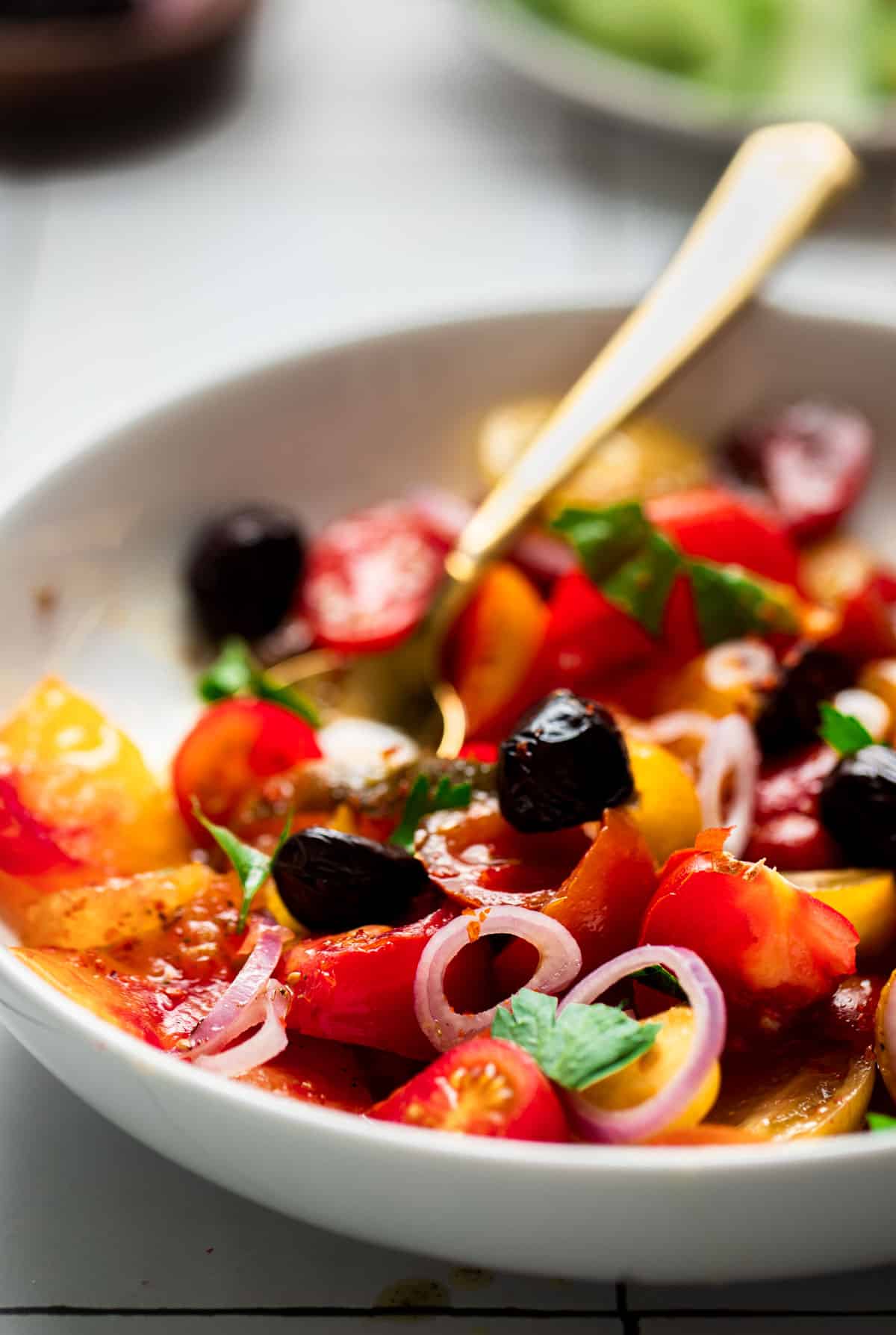 Heirloom Tomato Salad - Addicted to Tahini